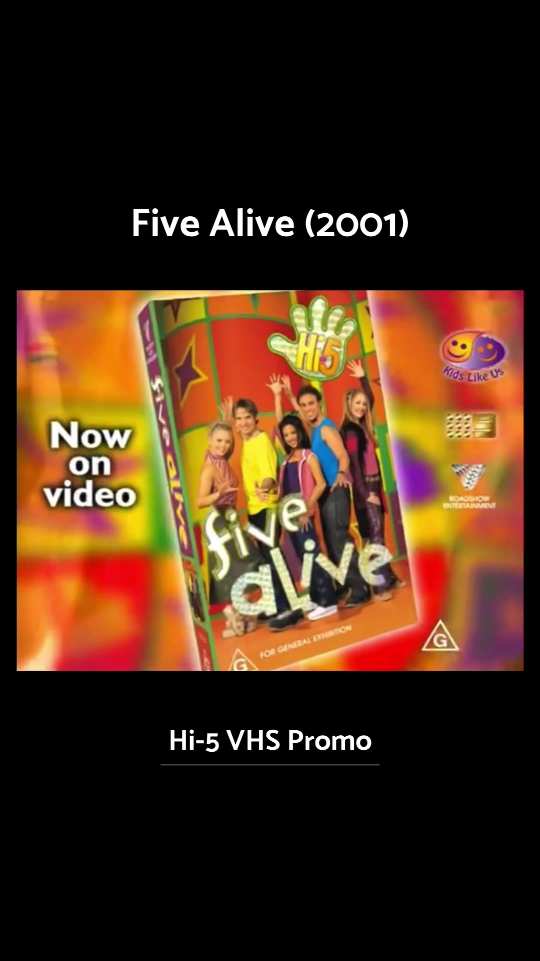Hi-5 Five Alive VHS promo from 2001 | hi5team (@hi5.team)