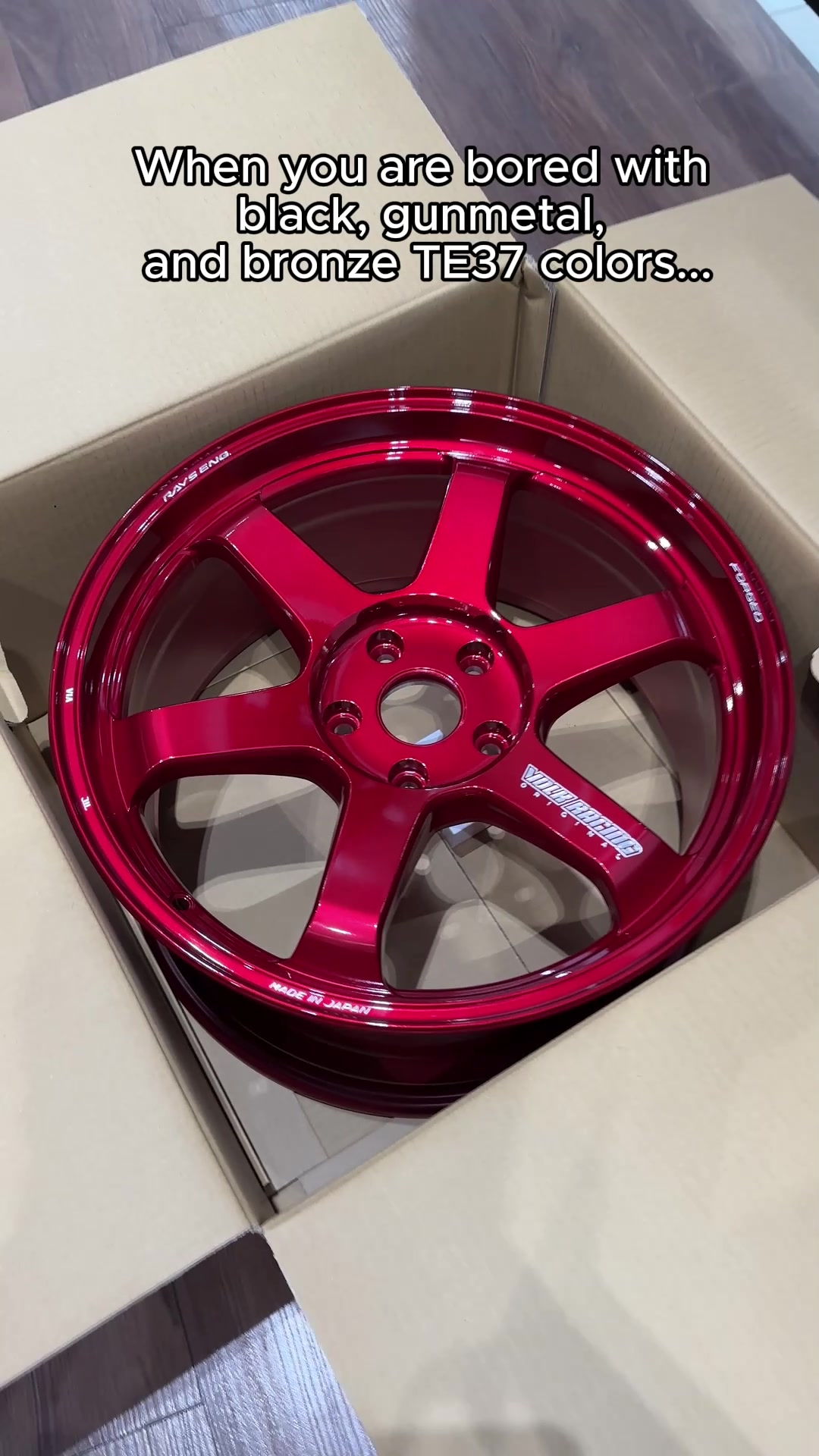 RAYS TE37 Ultra M Spec in Hyper Red is | dtmcartech (@dtmcartech)