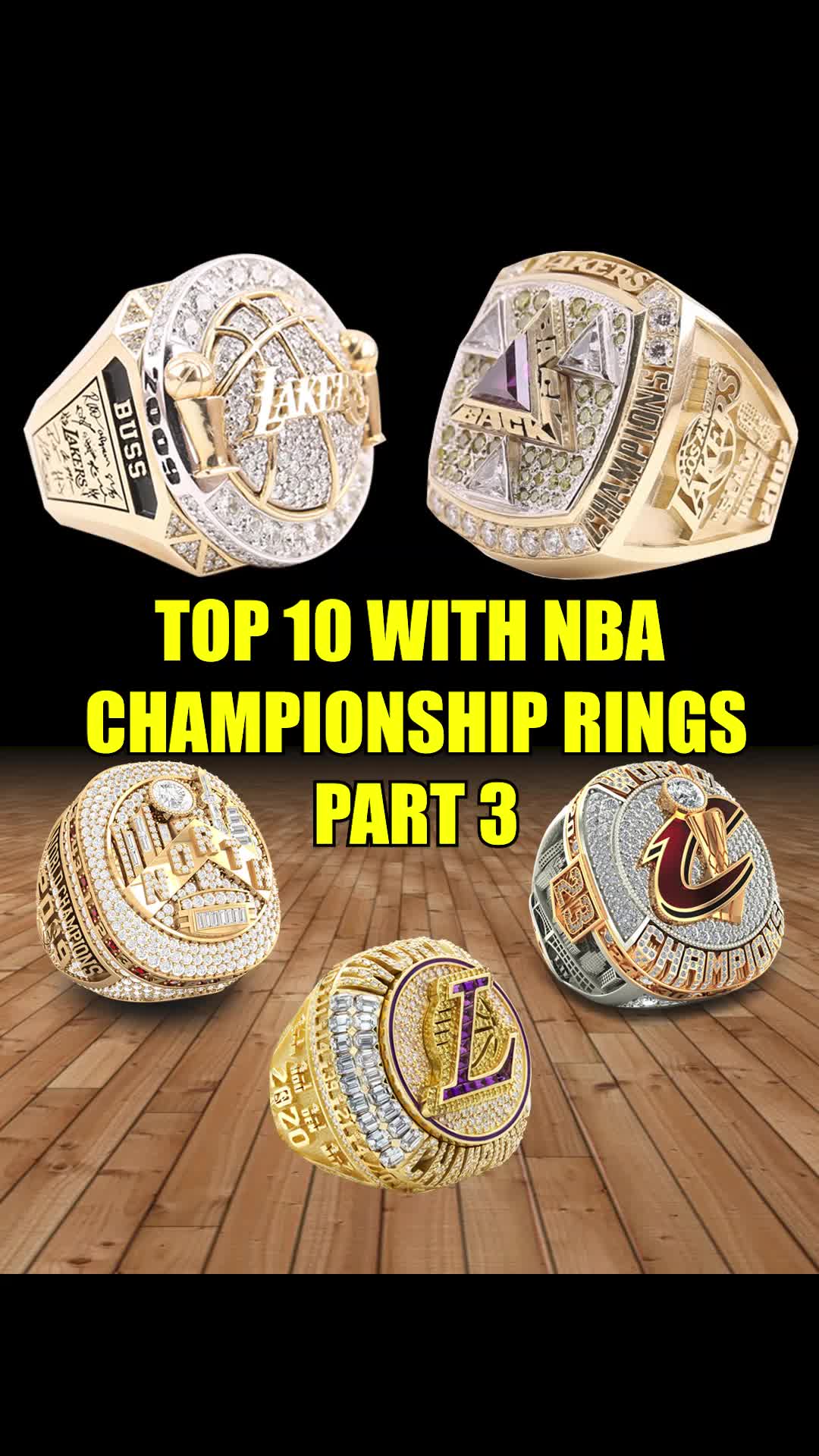TOP 10 WITH NBA CHAMPIONSHIP RINGS PART | Hoop Dreams (@hoopdreamsofficial)