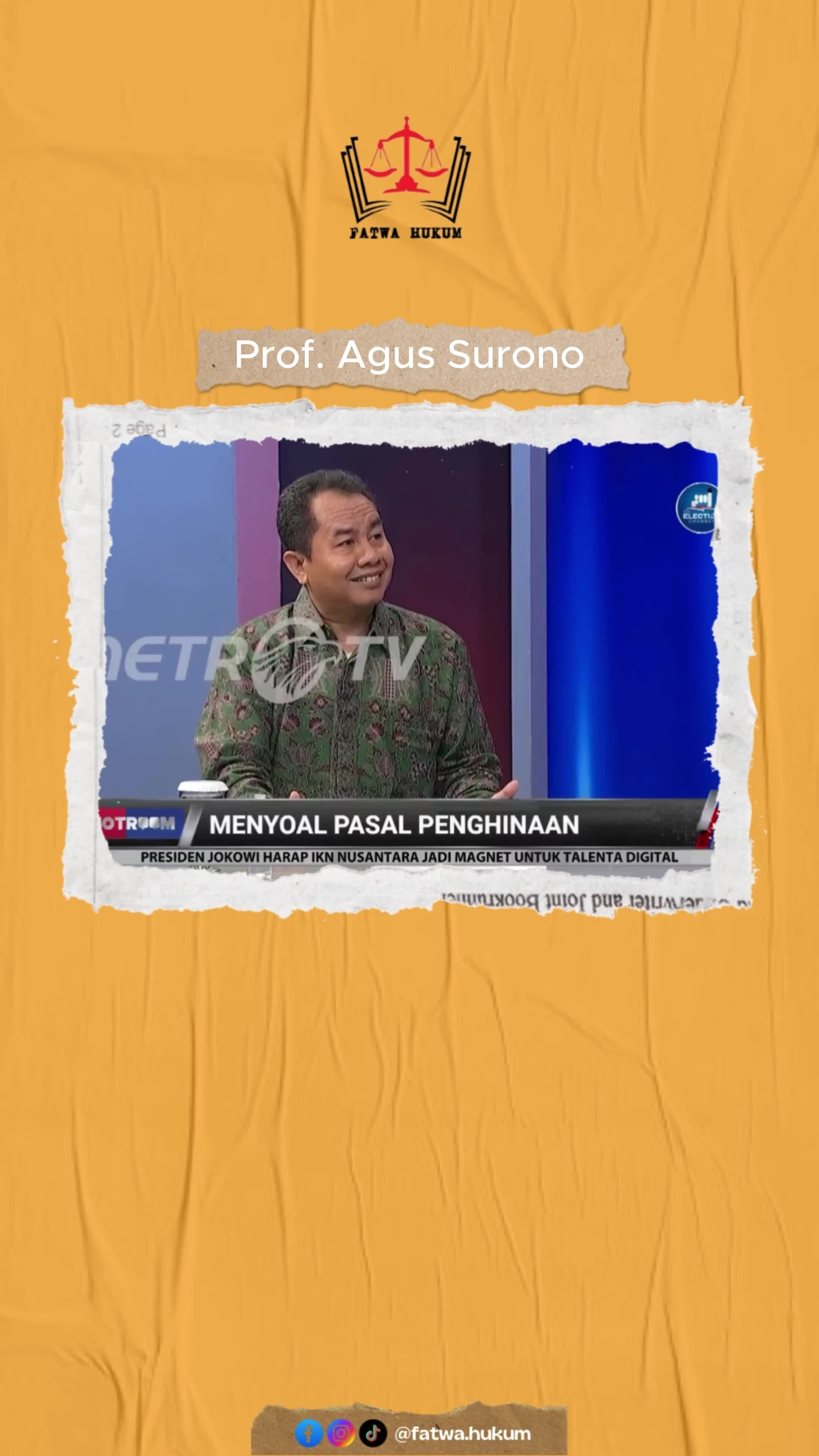 Perbedaan antara kritik dan penghinaan | Fatwa Hukum (@fatwa.hukum)