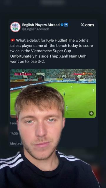 Kyle Hudlin is the tallest footballer | BJT Sport ⚽️ (@bjt.6)
