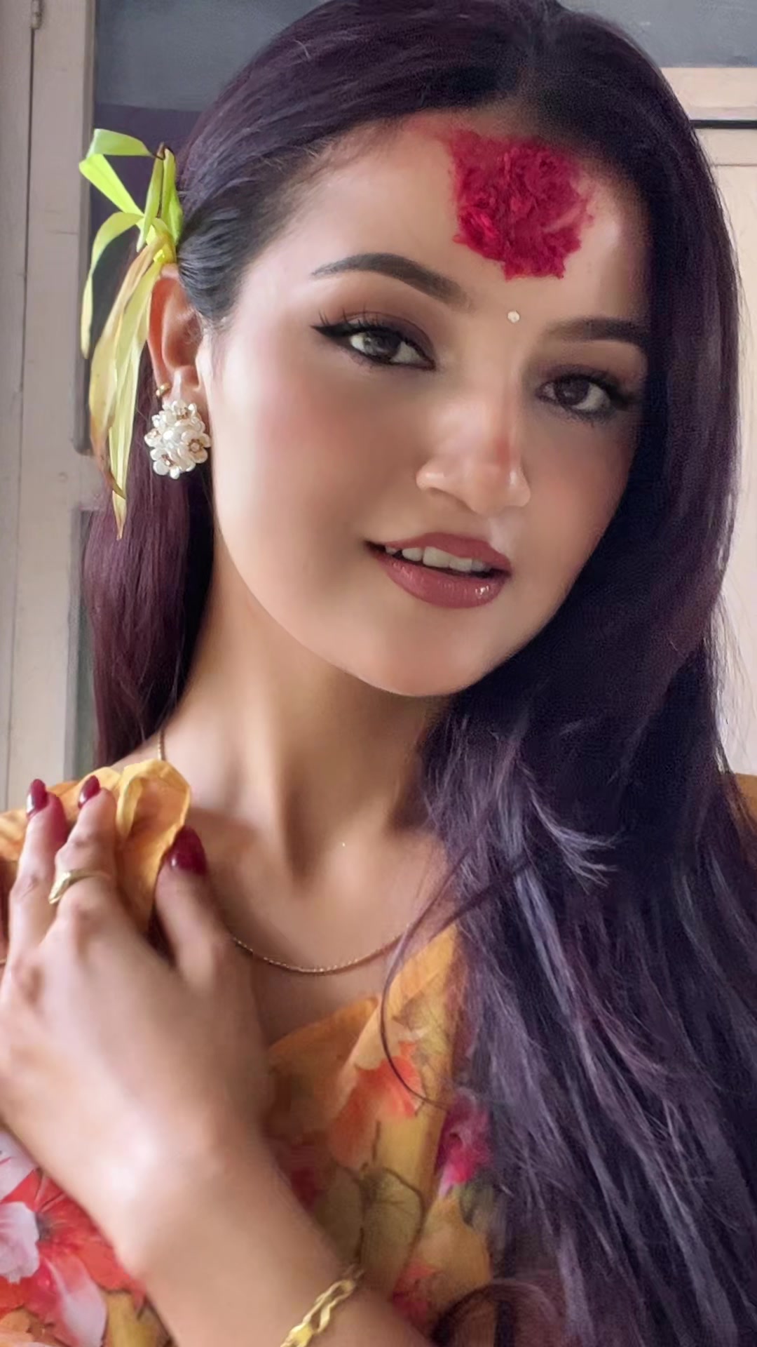 Happy dashain to everyone ️ #fypシ゚ | summina_🤍💫 (@suminaparajuli)