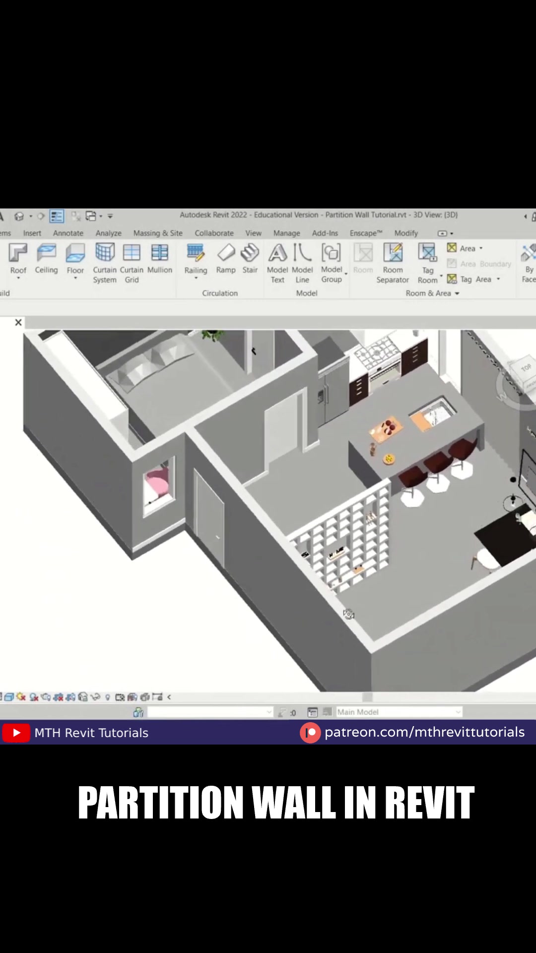 YouTube Video: Partition Wall in Revit | MTH Revit Tutorials (@mth ...