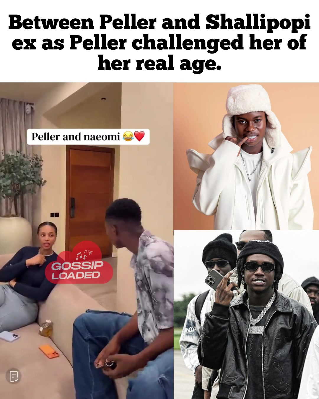 Between Peller and Shallipopi ex as | GossipLoaded TV (@gossiploadedtv)