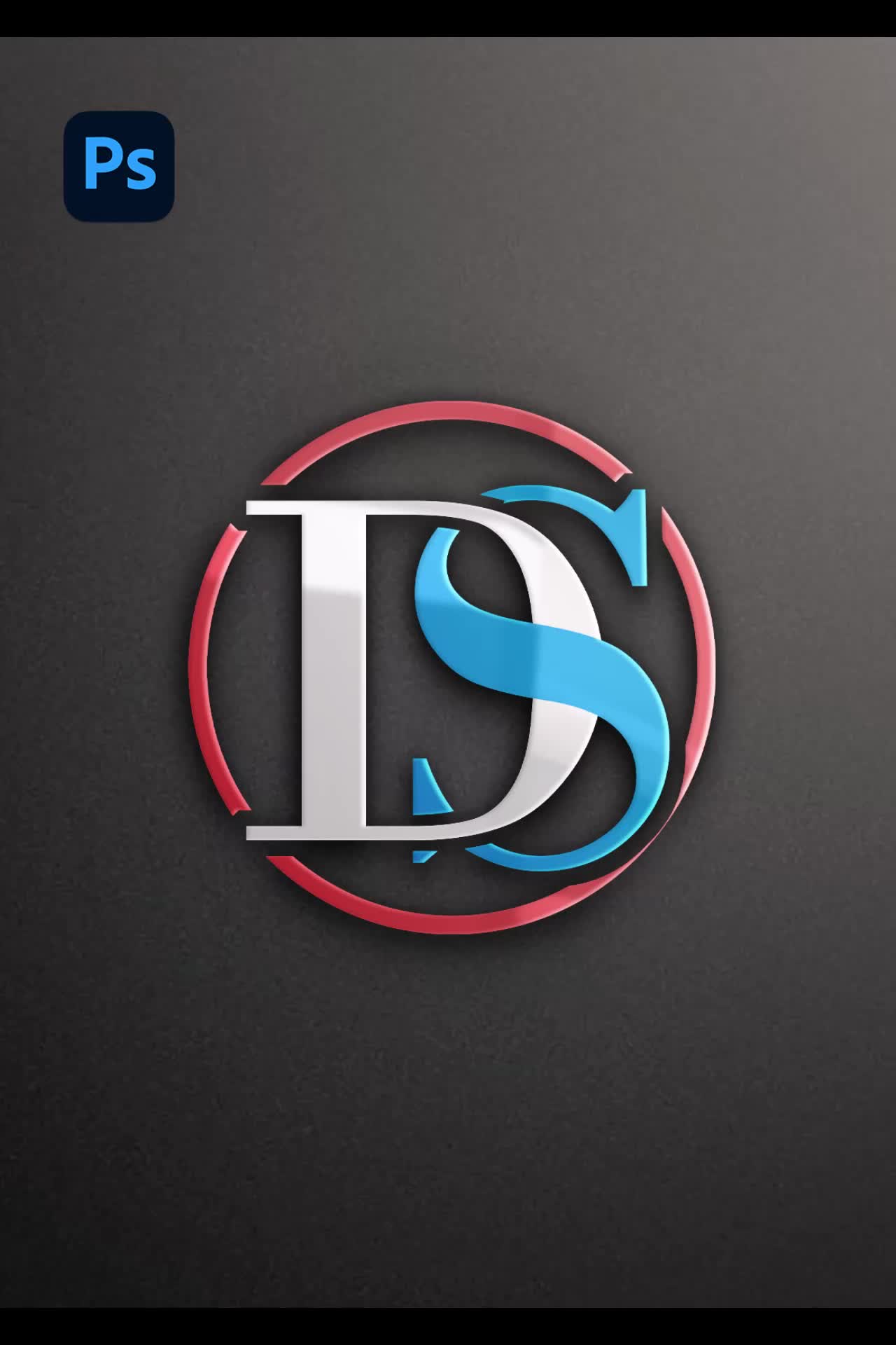 Logo Design Shorts -How to make DS text | Graphic Mixxx (@graphicmixxx)