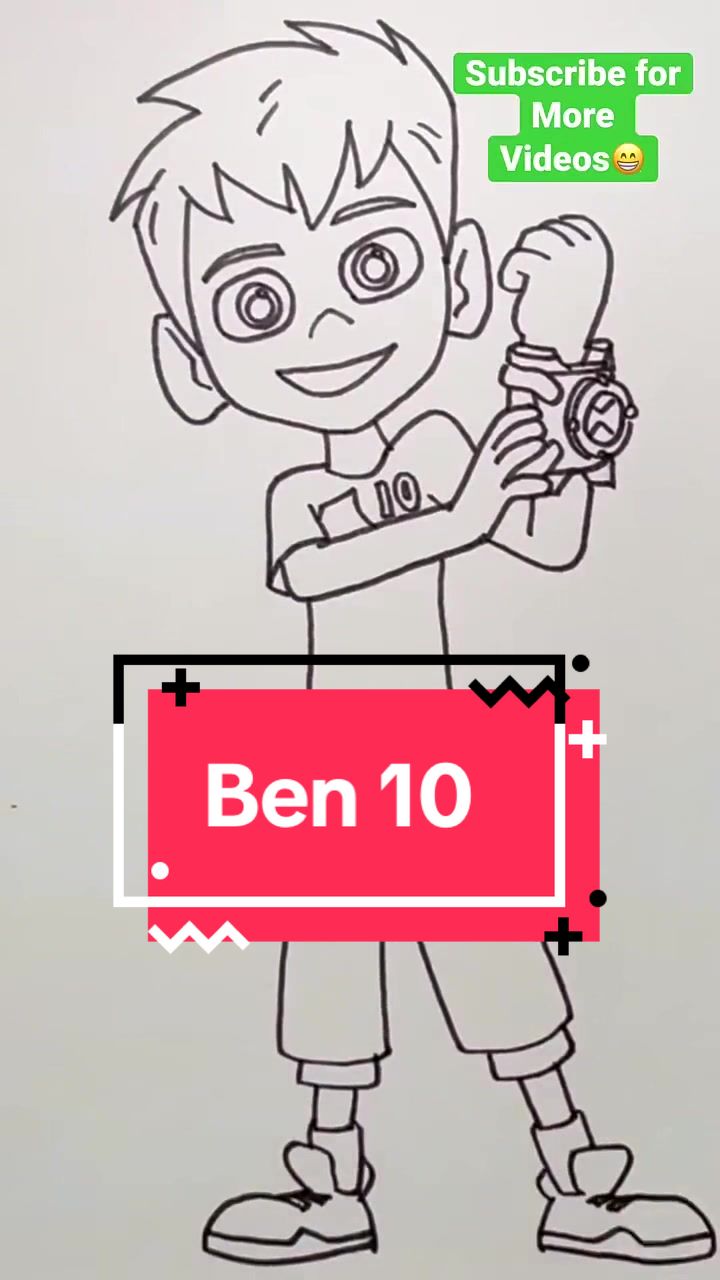 Draw Ben 10 🌟💥 FULL VIDEO LINK IN BIO | Learning Paws ...