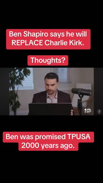 Ben Shapiro says he will REPLACE | Israel Exposed (@palestinepost48)