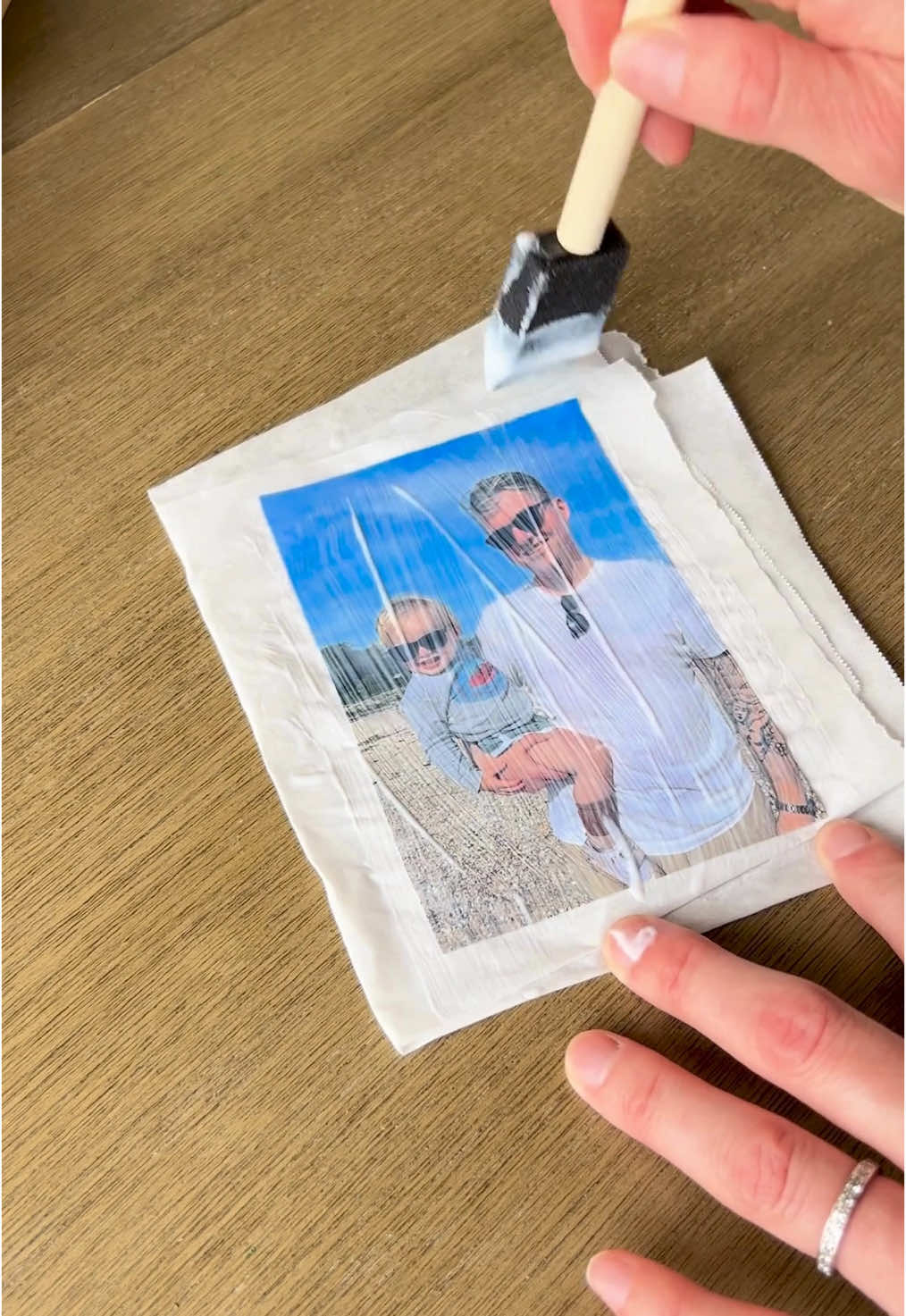 DIY Photo Collage Tray for | Nellie Kelly (@velveteengifts)