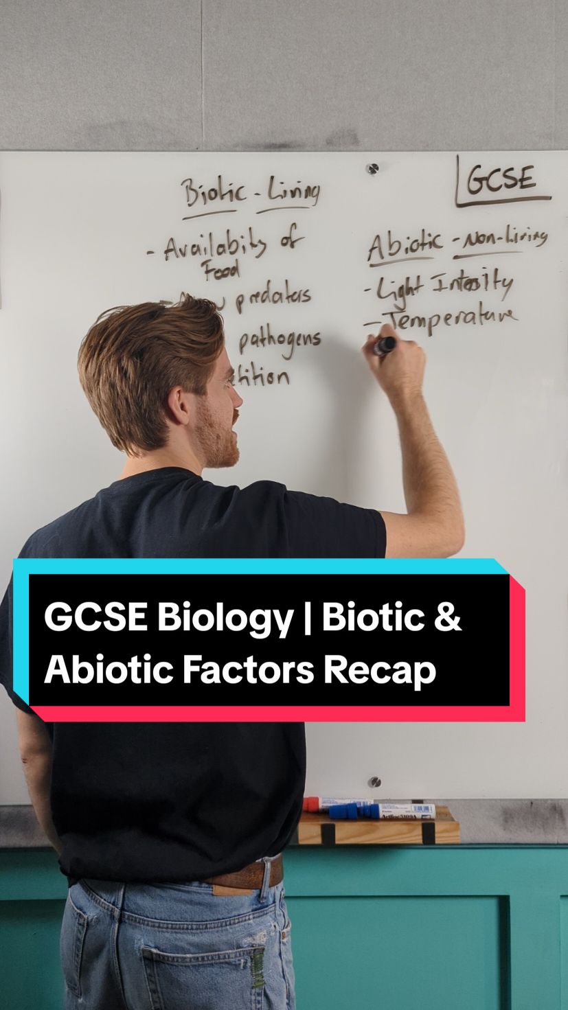 GCSE Biology | Biotic & Abiotic | JoeDoesGCSEBiology (@joedoesgcsebiology)