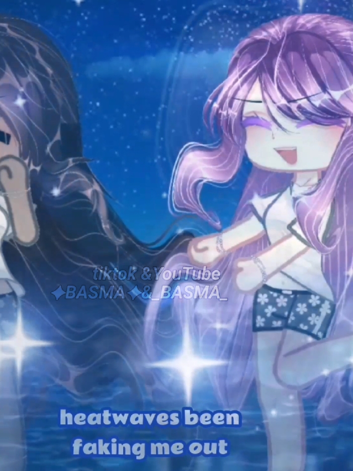 Gacha Life/ Fun on the Beach at Night💞 | Basma (@_gachabasma_14_)