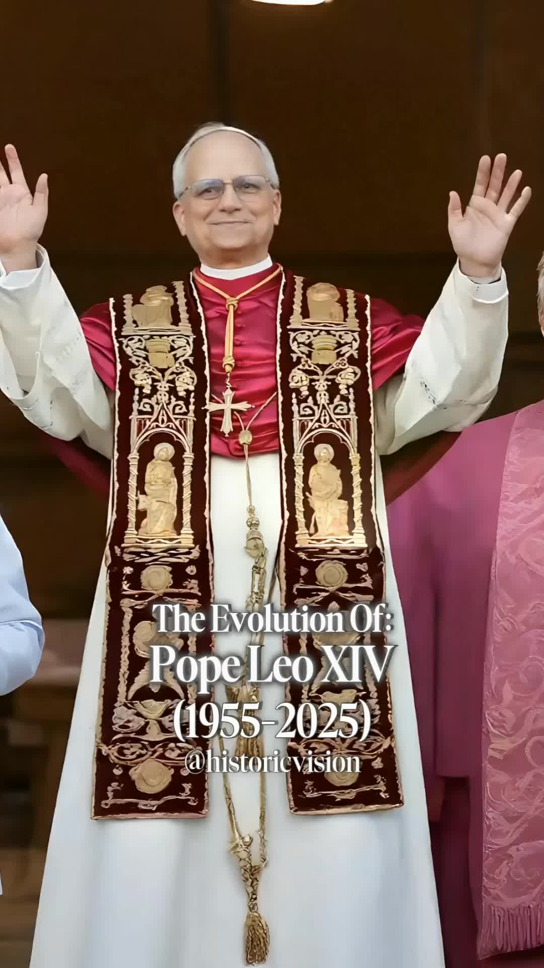 The Evolution of Pope Leo XIV . Pope | Historic Vision (@historic.vision)