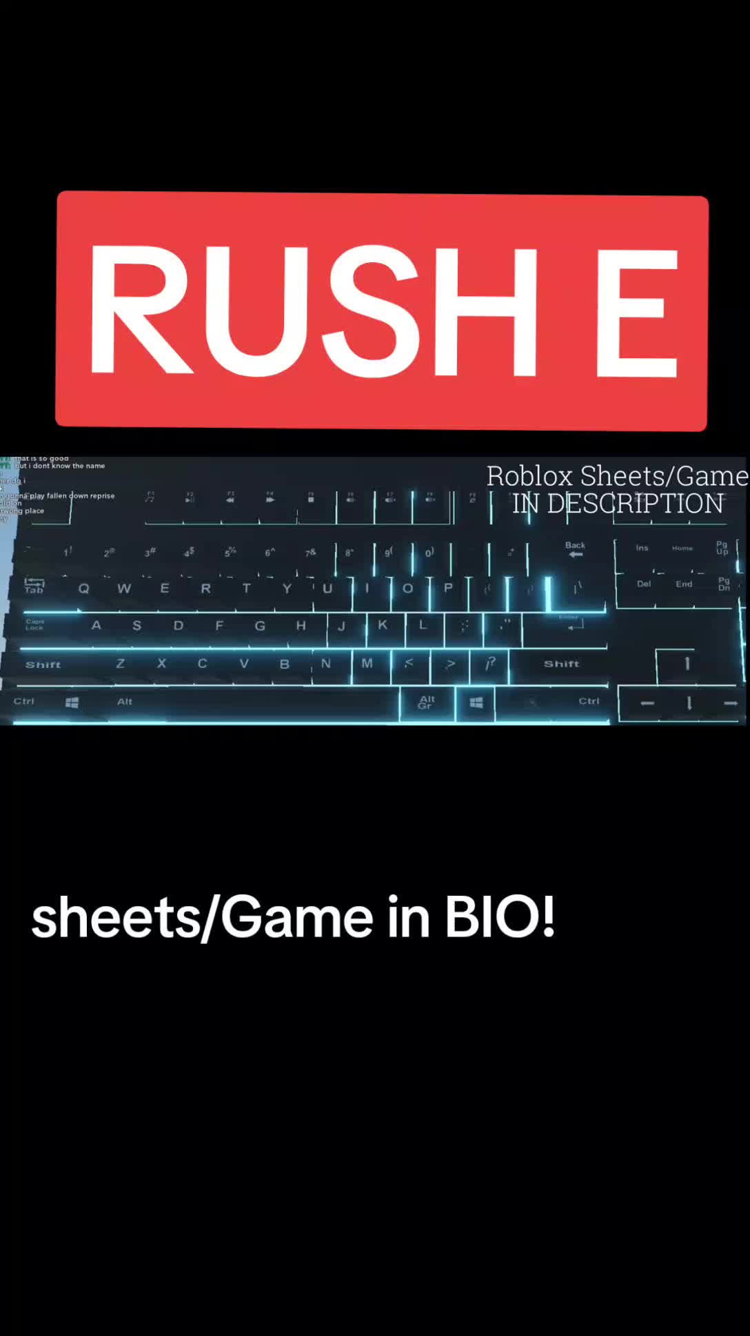 RUSH E (EASY Roblox/Virtual Piano | VirtualPianoSheets ...