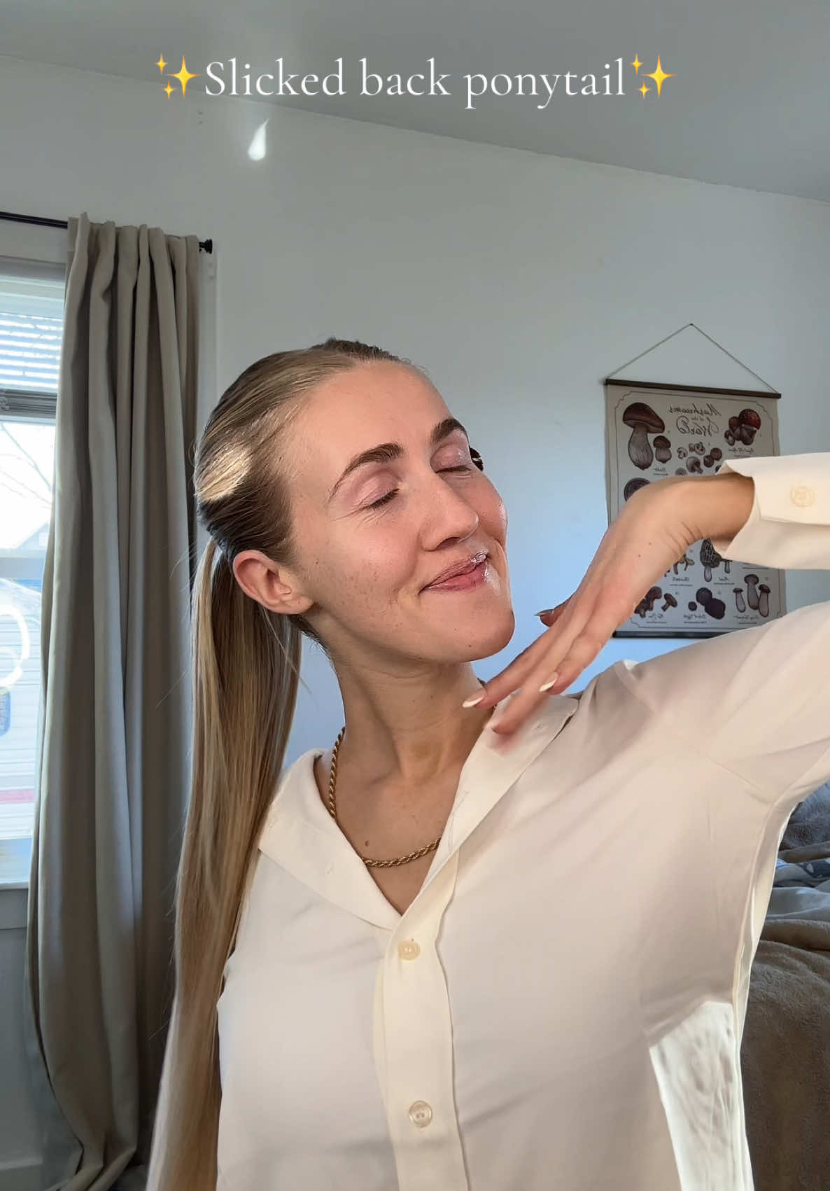 My version of a slicked back ponytail | NicoleMWilson (@nicolemwilson1)