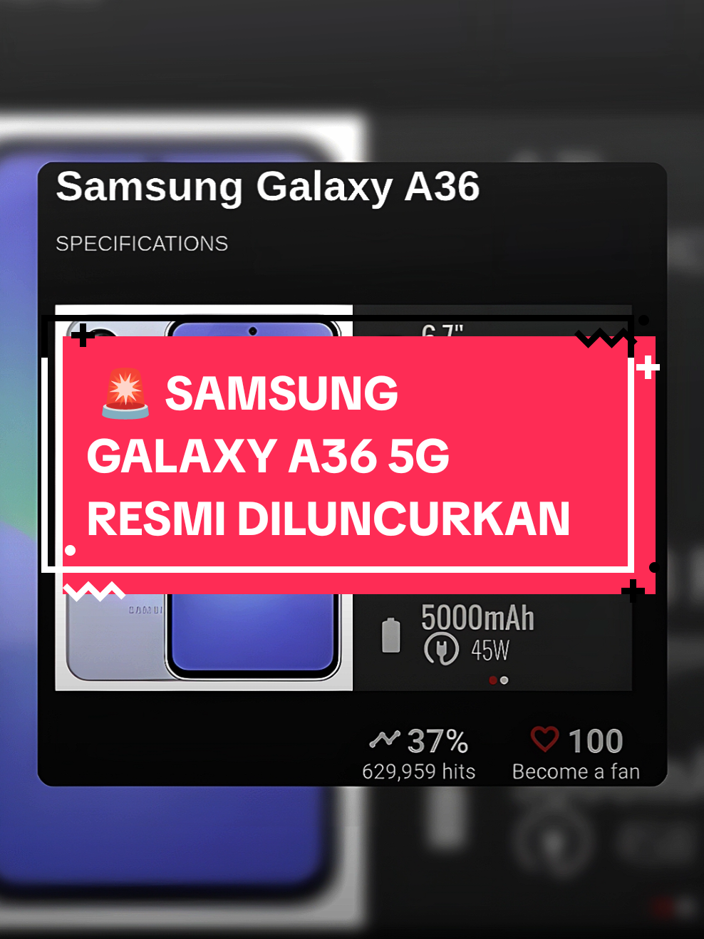 🚨 SAMSUNG GALAXY A36 5G RESMI | 【𝙇𝙏𝘾】KaaGadget💫 (@kaa.gadget01)