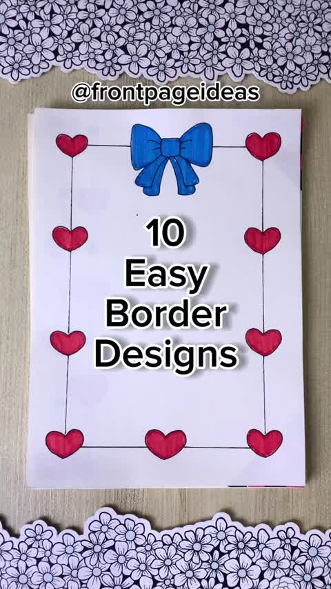 10 Easy front page design for school | Front Page Ideas Art & Craft ...
