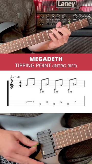 Megadeth Tipping Point Intro Riff - | Riff ‘em All (@riff_em_all)