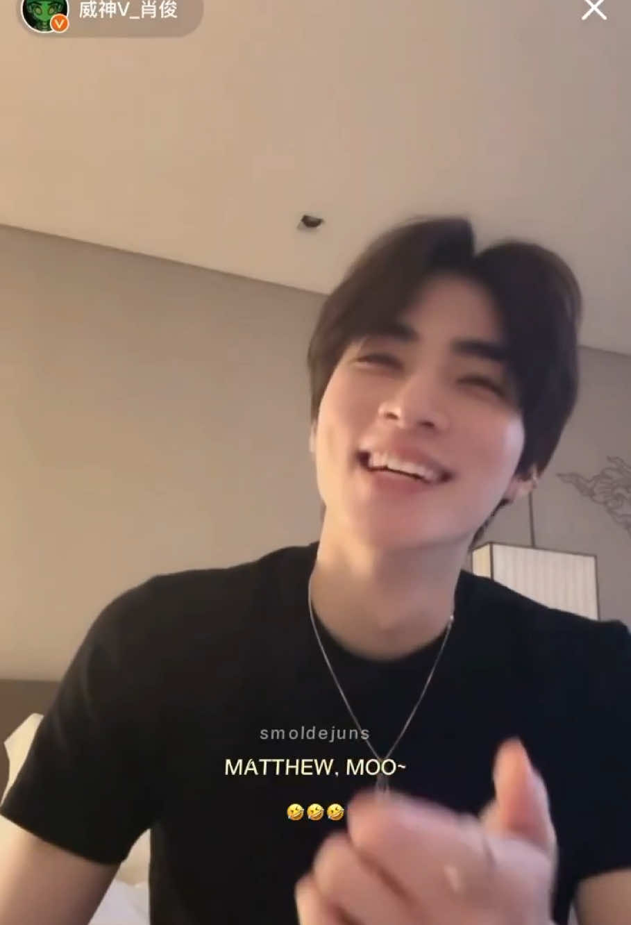 Not xiaojun greeted matthew in moo~ 😭😂 | 🐹♡MattBinCrumbs♡🦊 (@mattbincrumbs)