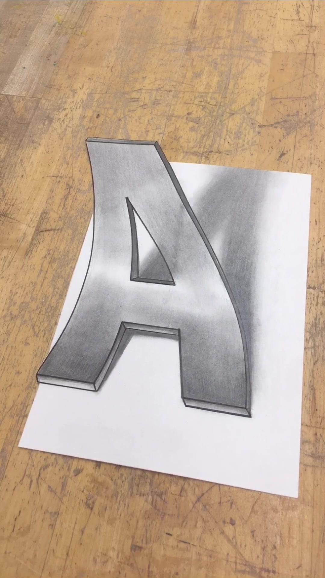 How to Draw Letter A - 3D Letter | virtuosityartsacademy ...