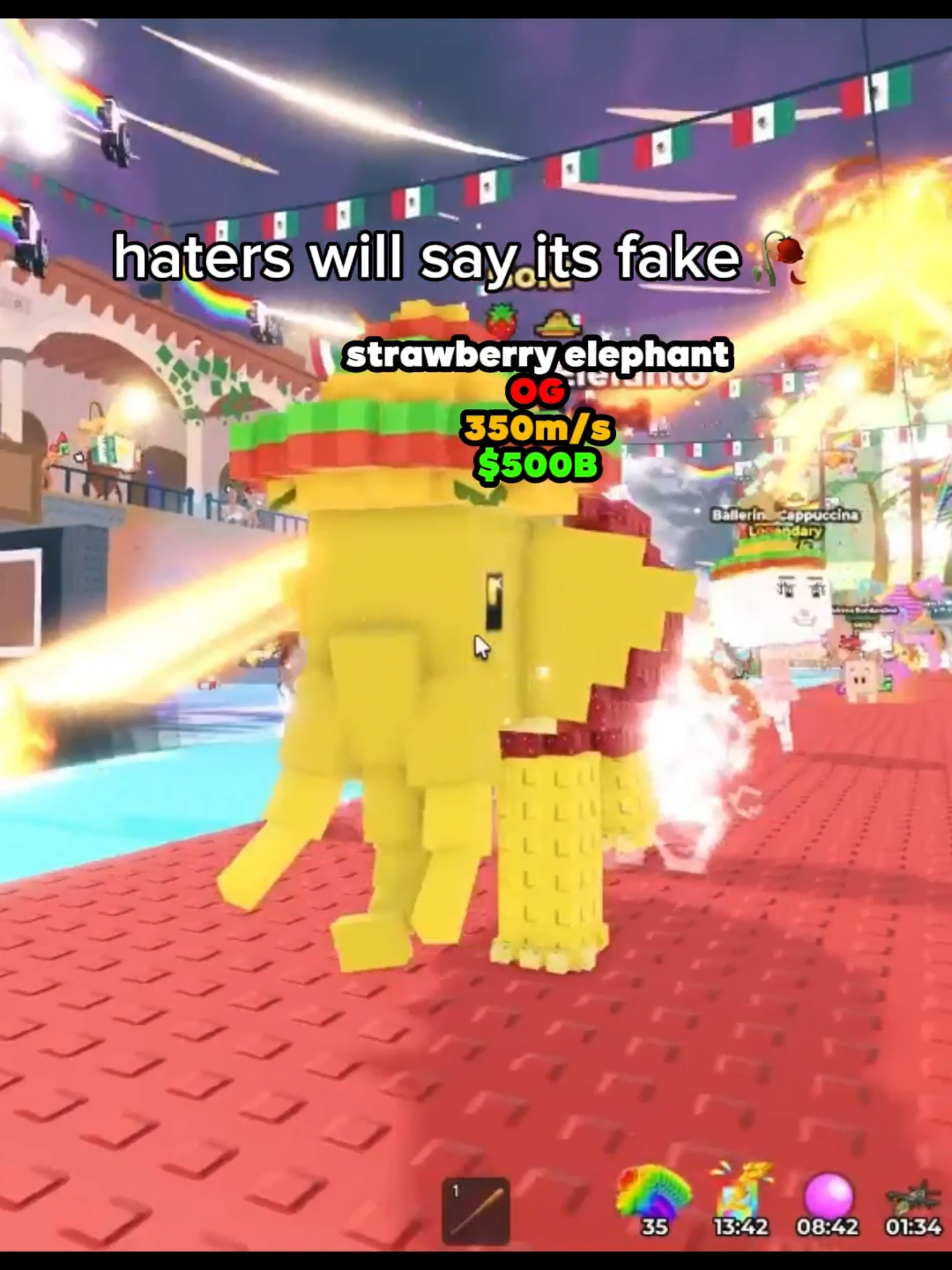 Sammy spawned a Strawberry elephant | cmvr (@ydk.cmvr0)