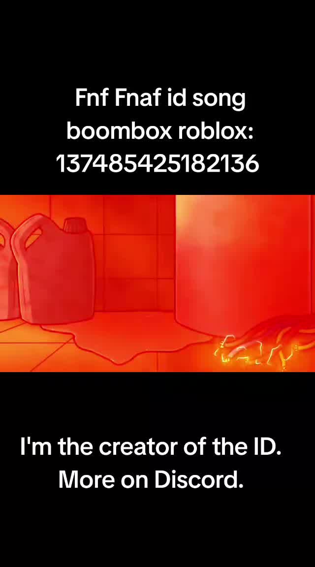 Fnf Fnaf id song boombox roblox #fnaf | Дилан (Заменяю Ричарда 30д ...