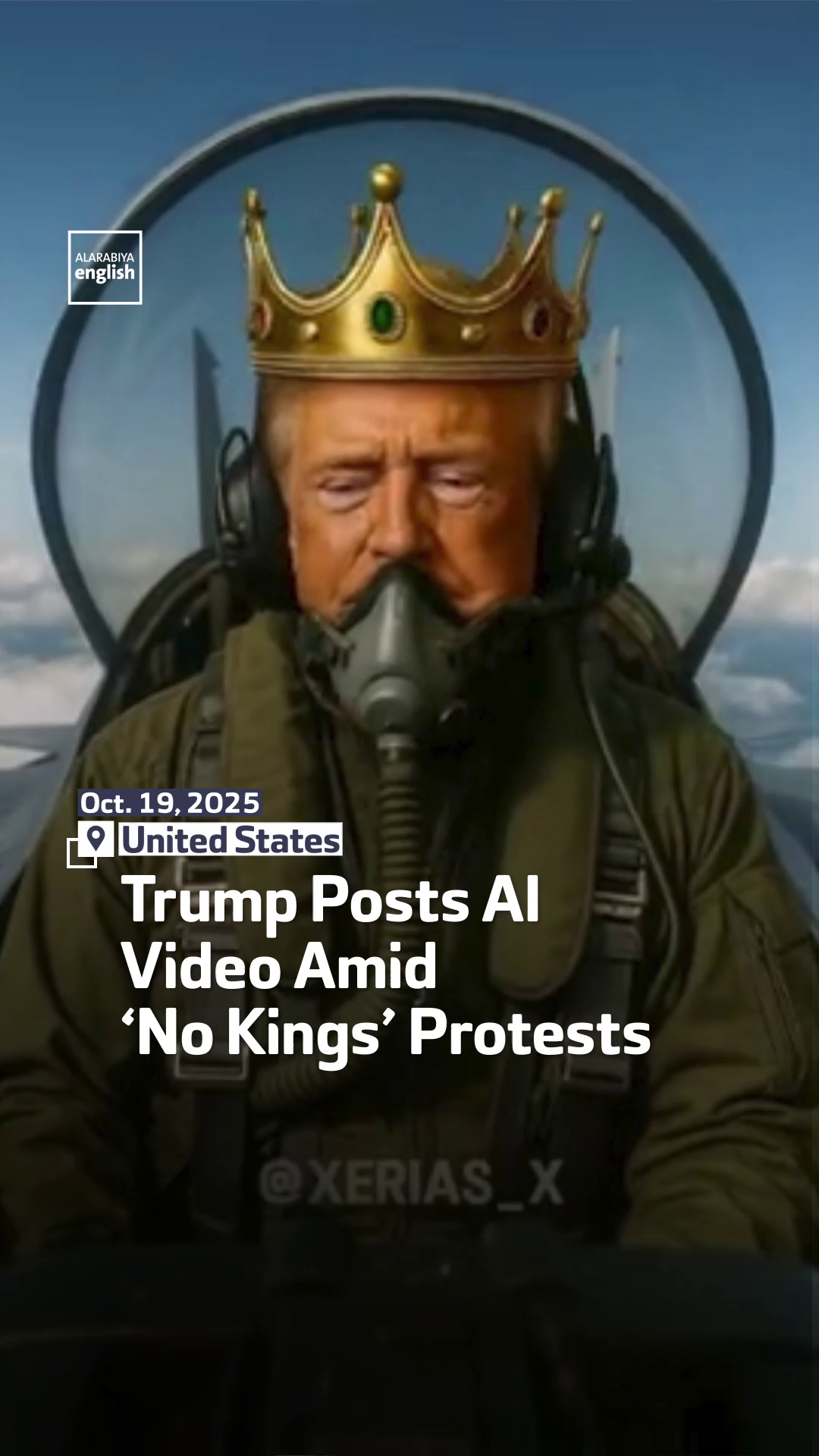 US President Donald Trump posts an | Al Arabiya English (@alarabiya_eng)