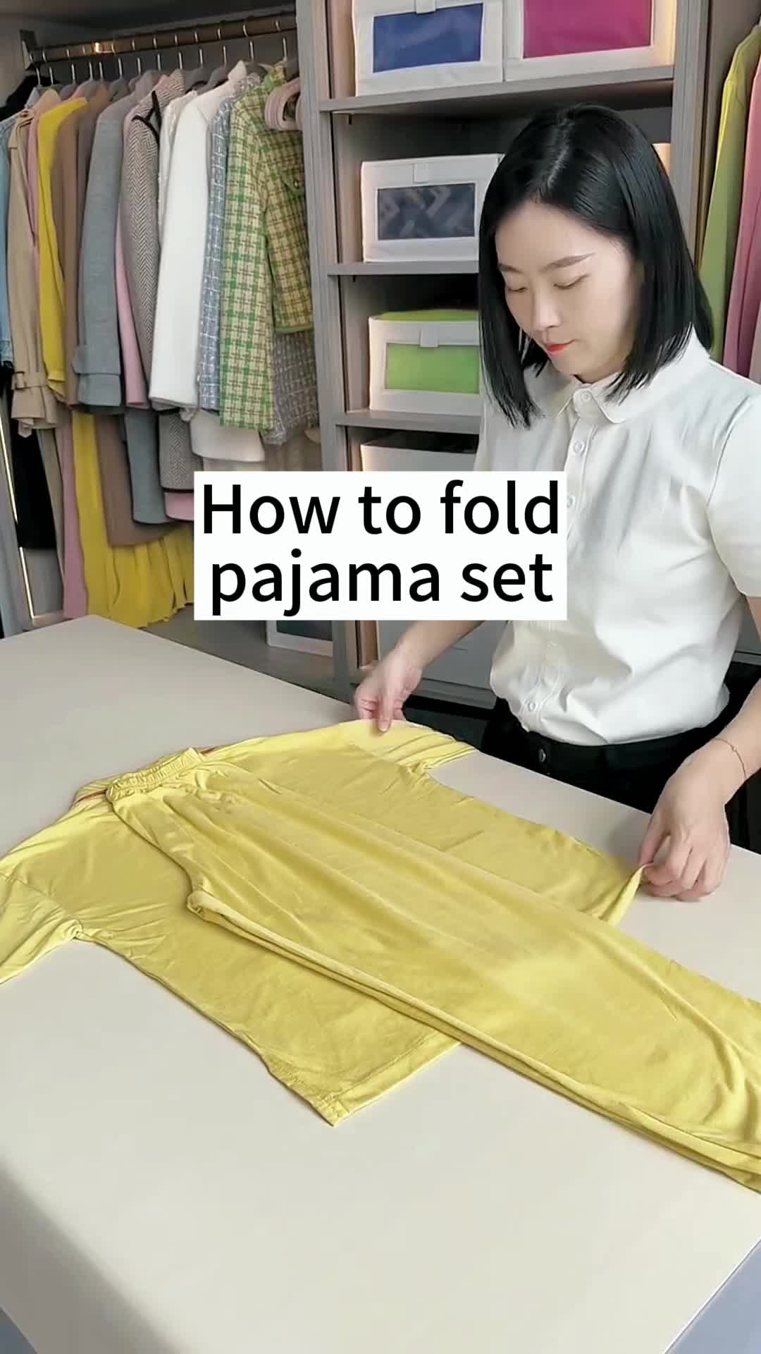 How about you folding your pajama | homestorage (@mia_storage)