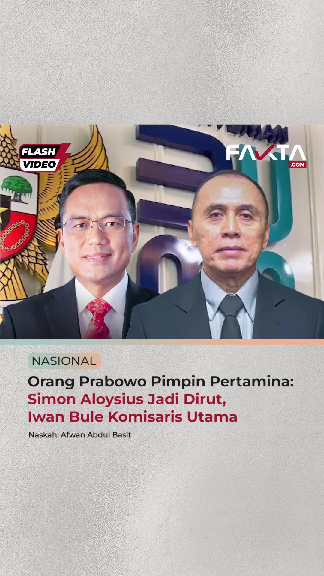 Simon Aloysius Mantiri resmi diangkat | Faktacom (@faktacom)