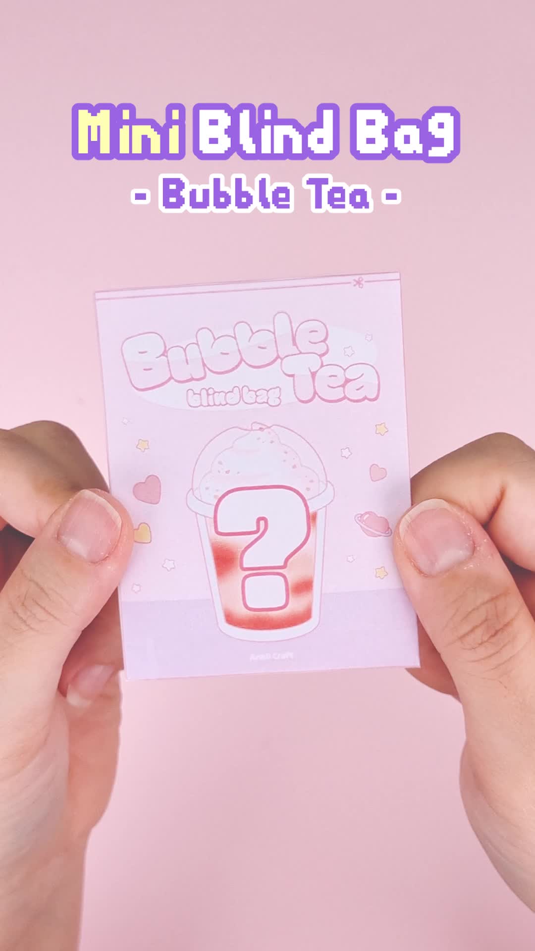 초미니 버블티 블라인드백 만들기🧋mini bubble tea | 아르미 공작소 Armiicraft (@armiicraft)