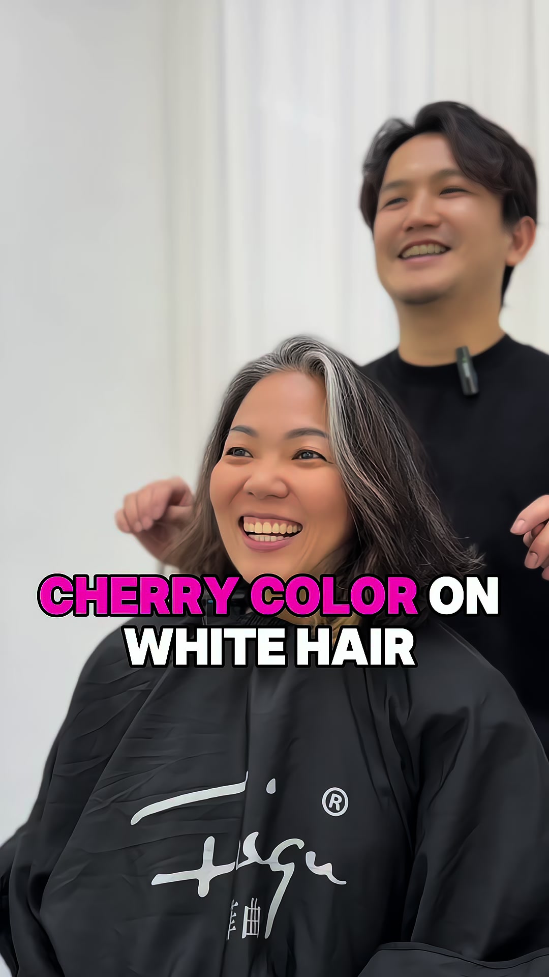 Try this fun color on your white hair | Hair by Glen Hew (@glenhew_oe)