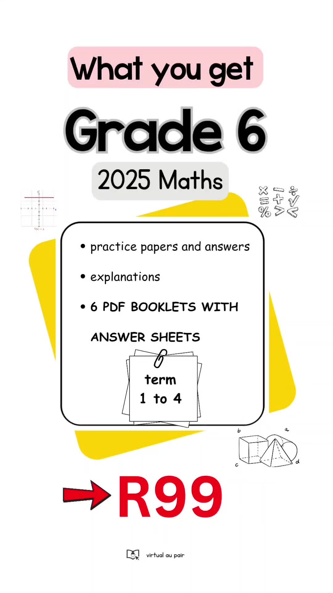 Grade 6 Maths 2025 PDF tests and | Leer jou les met Jess 👩‍🎓🤓 ...
