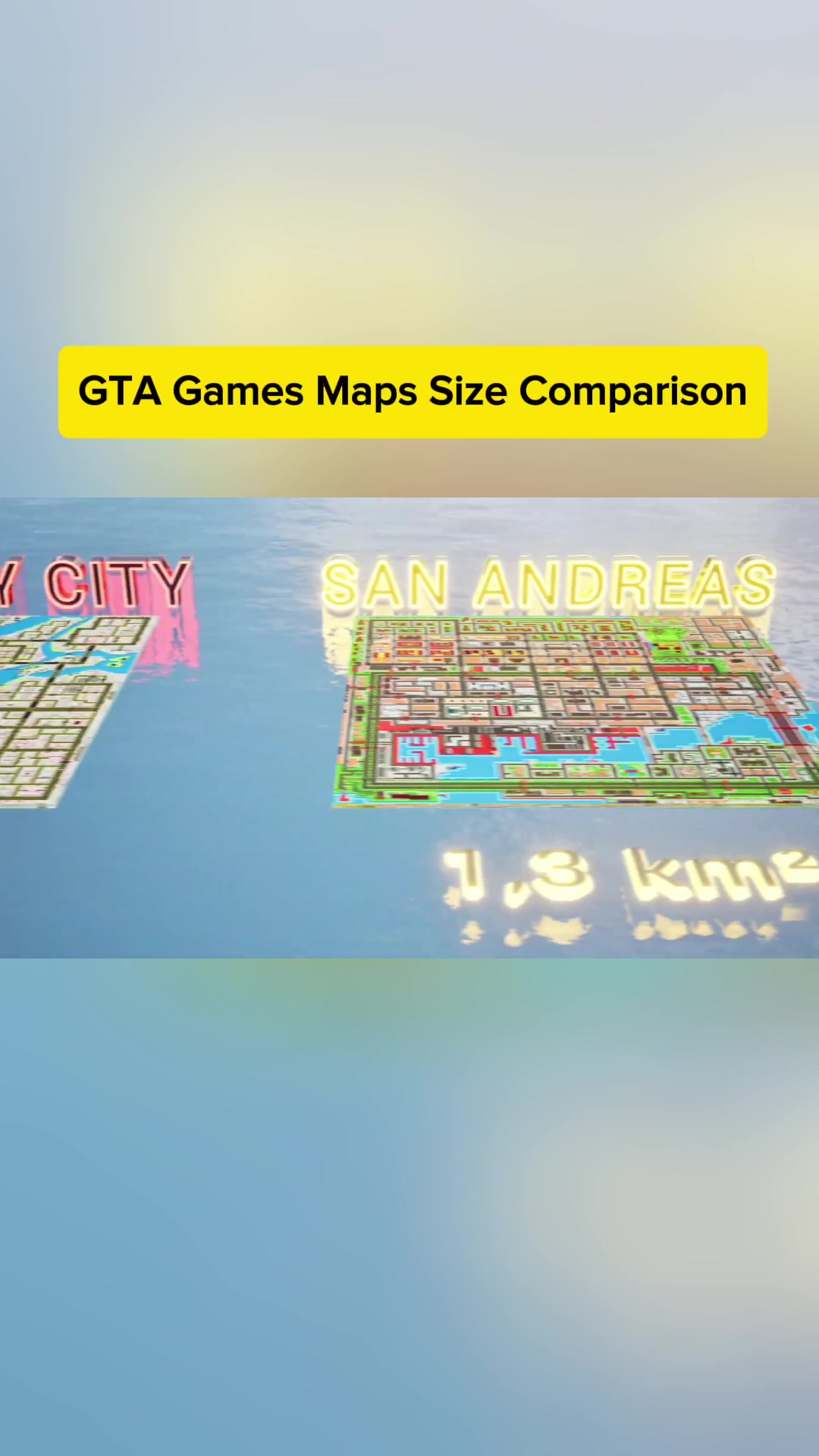 GTA Games Maps Size Comparison #GTA | topdata02 (@topdata02)