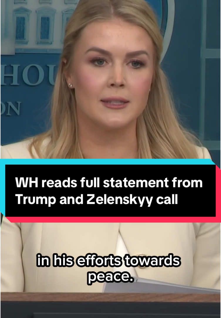 Karoline Leavitt reads a full statement | MSNBC (@msnbc)