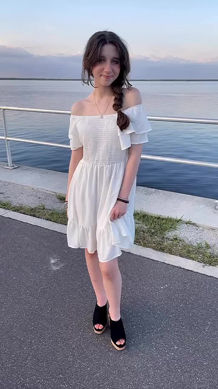 I love this dress!! #dress #whitedress | Lexi🫶 (@leximhawksofficial)