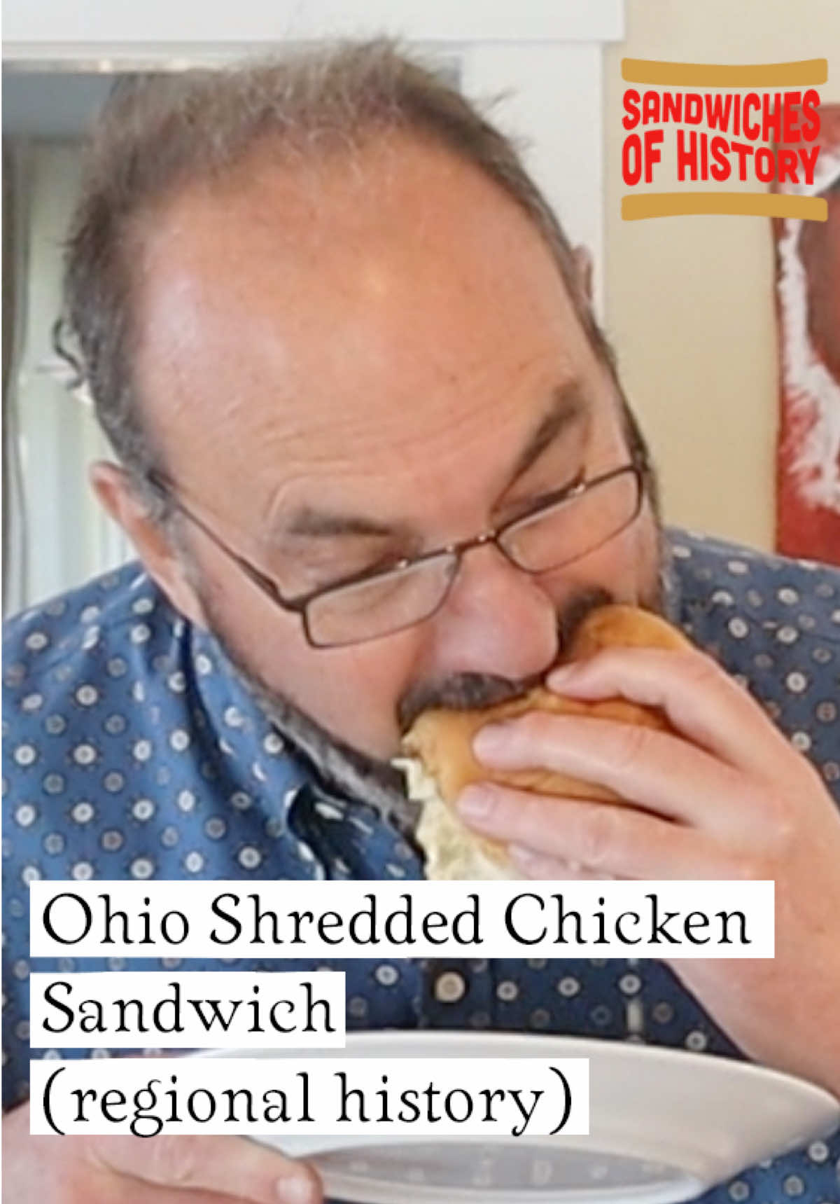 Ohio Shredded Chicken Sandwich | SandwichesofHistory (@sandwichesofhistory)