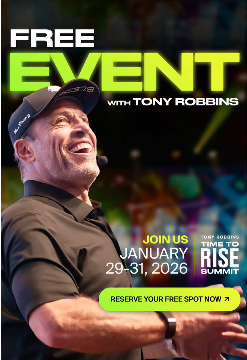 Time to Rise Summit 2026 starts January | Tony Robbins (@tonyrobbins)