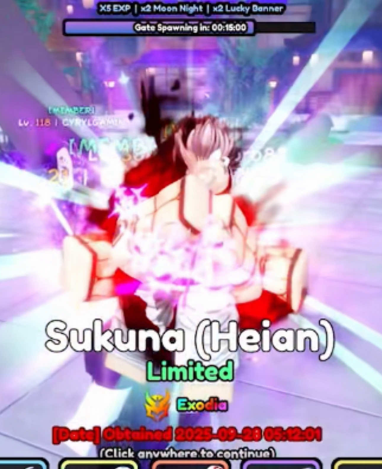 Showcase Exodia Sukuna (Heian) in Anime | Na•Roblox (@naplayroblox206)