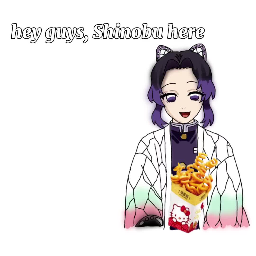 Shinobu Kocho eats fries || #fyp #viral | FBOYZ