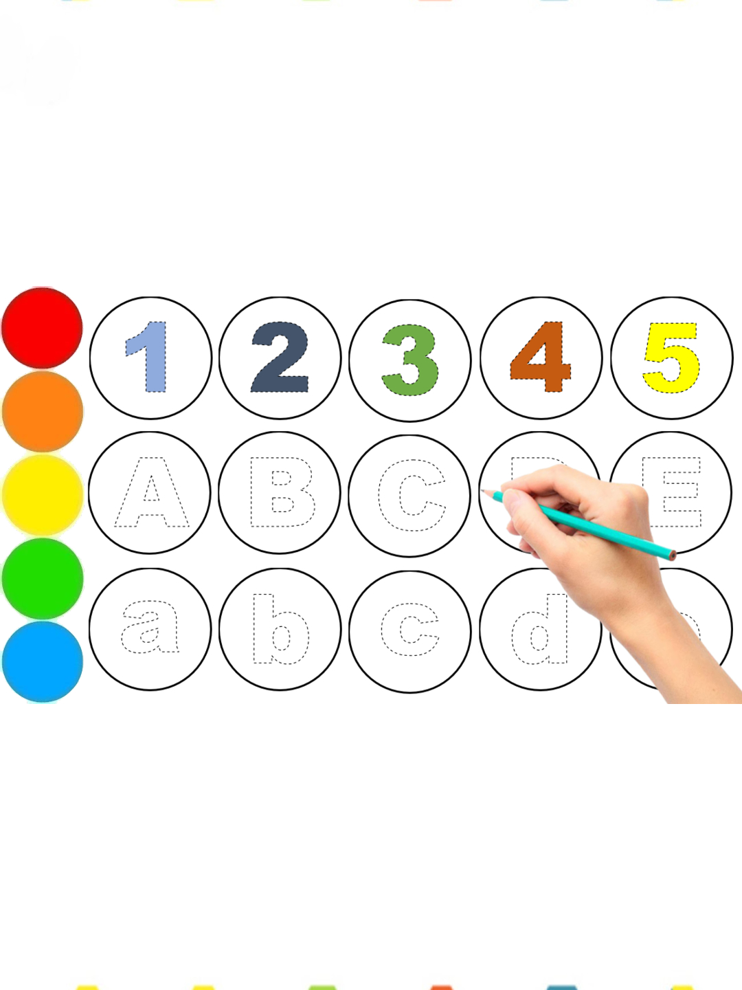 12345 Numbers Counting | ABCDE for kids | Color TV (@wsm8866)