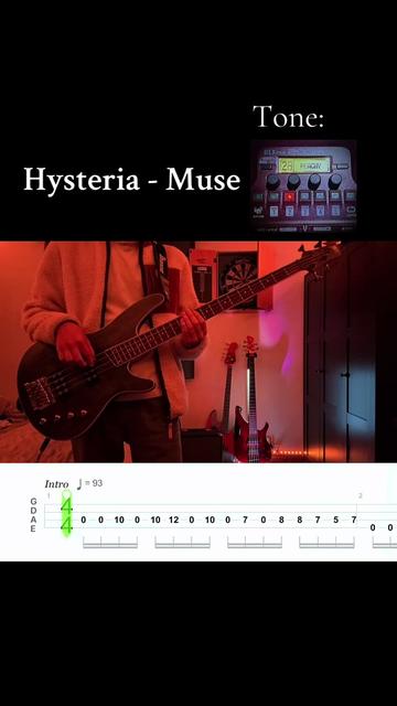 Hysteria - Muse bass tabs, got a new | basstabss_ (@basstabss_)