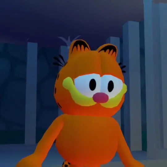 ESCAPE CRAZY CAT LADY OBBY #Garfield | Hiyoko (@extraordinaryhiyoko)