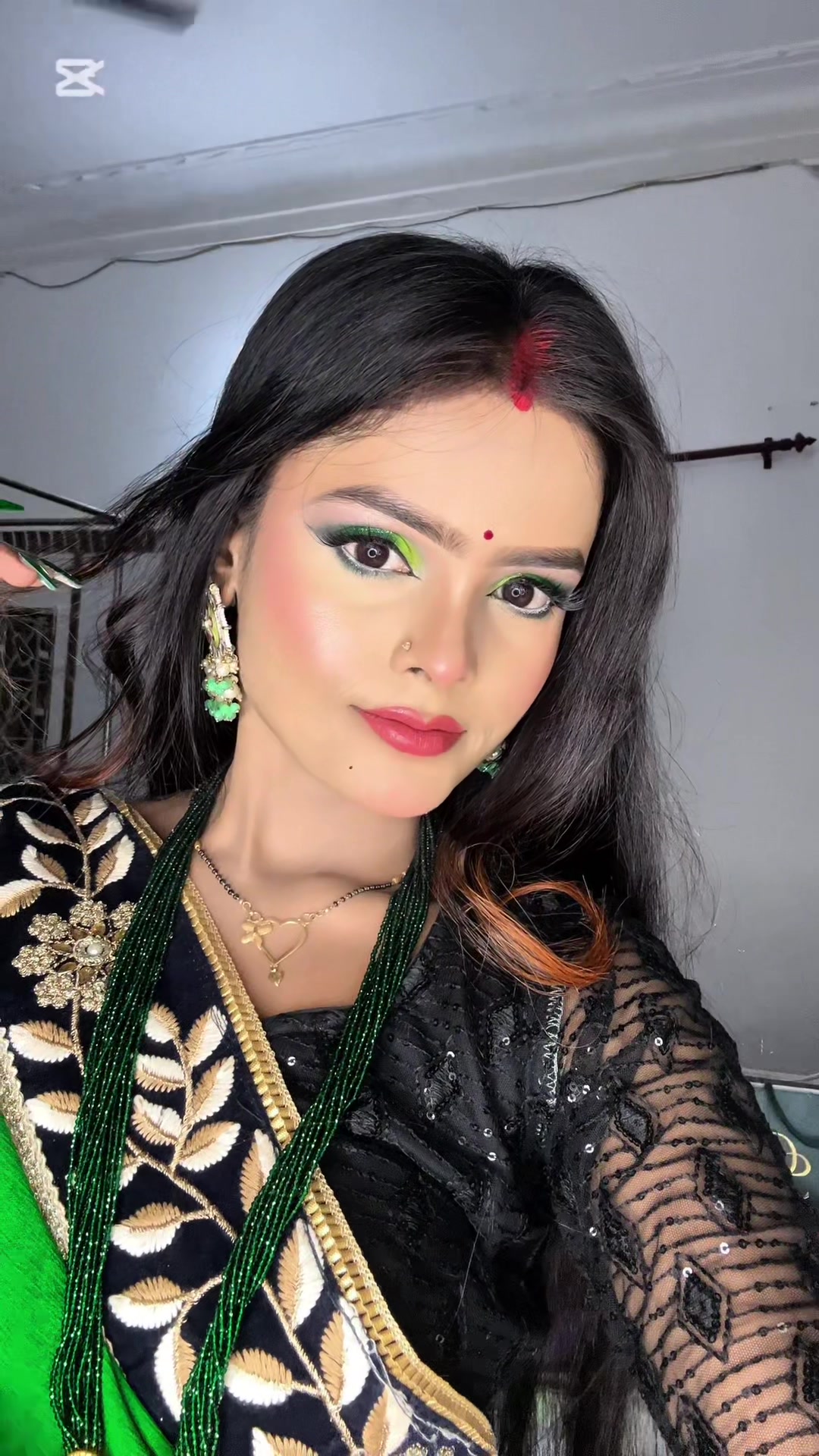 Get ready with me a special Shrawan💚💚 | Natasha_Sahil_Sharma🫶🏼 ️ (@natasha_das_04)