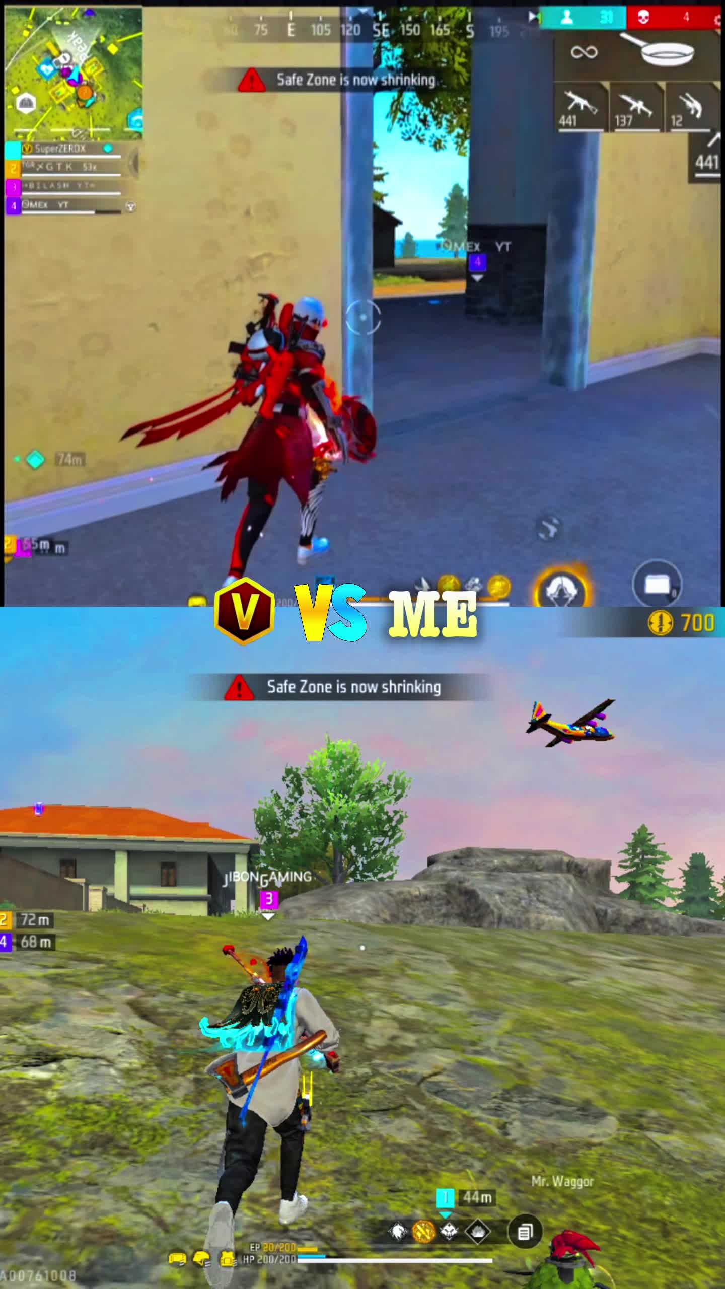 v badge SuperZEROX VS ME #shorts #reels | Jibon Gaming (@jibongaming30)