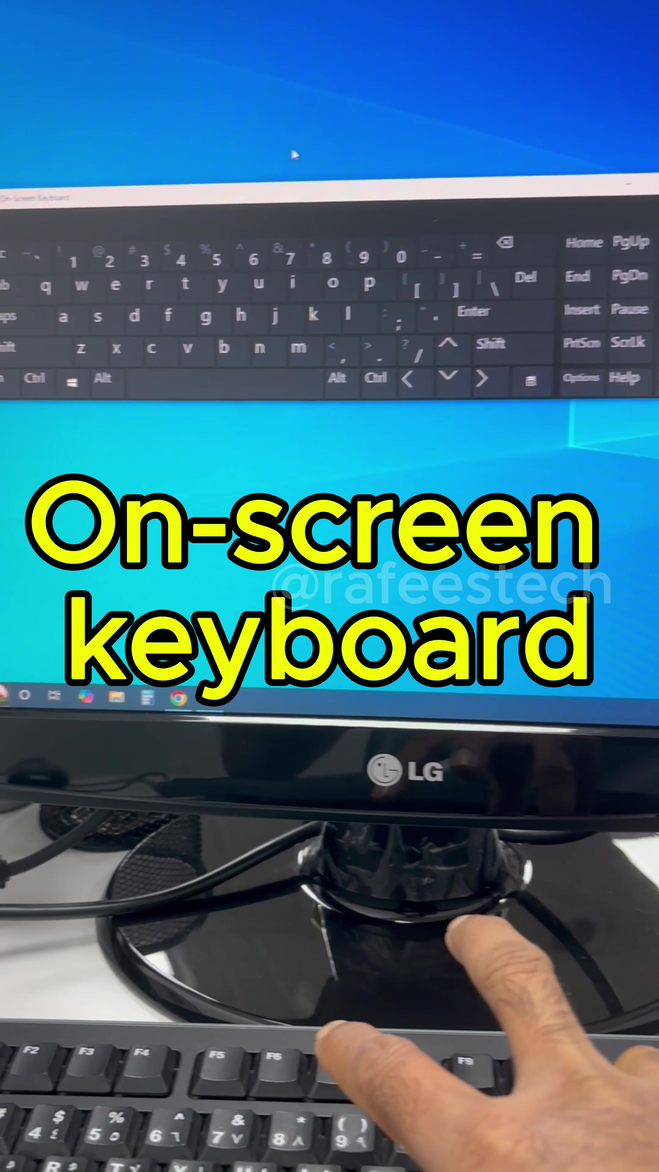 Shortcut key for on-screen keyboard on | Rafee’s Tech (@rafeestech)