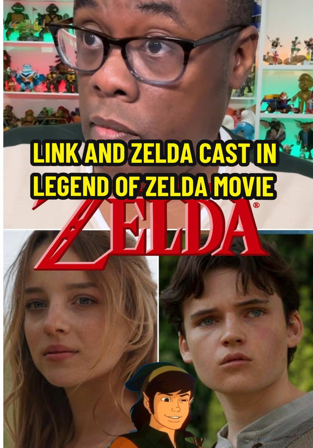 Zelda & Link cast in live action | Andre (@blacknerdcomedy)