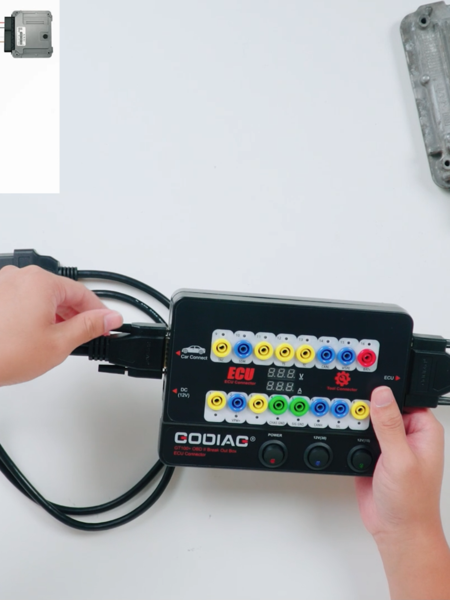 Connect Godiag GT100+ breakout box with | OBDII365 | OBD2 Tools (@obd365)