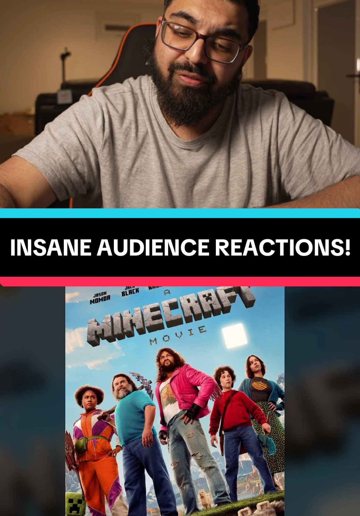 A Minecraft Movie Audience Reaction is | TsReelTalk (@tsreeltalk)