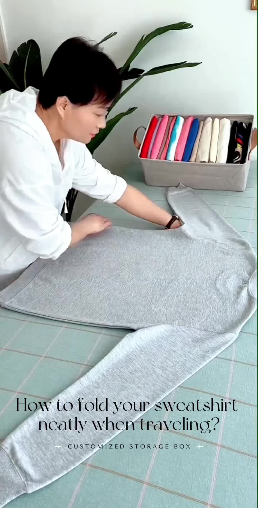 How to fold your sweatshirt neatly when | homyfort_storage (@homyfort ...