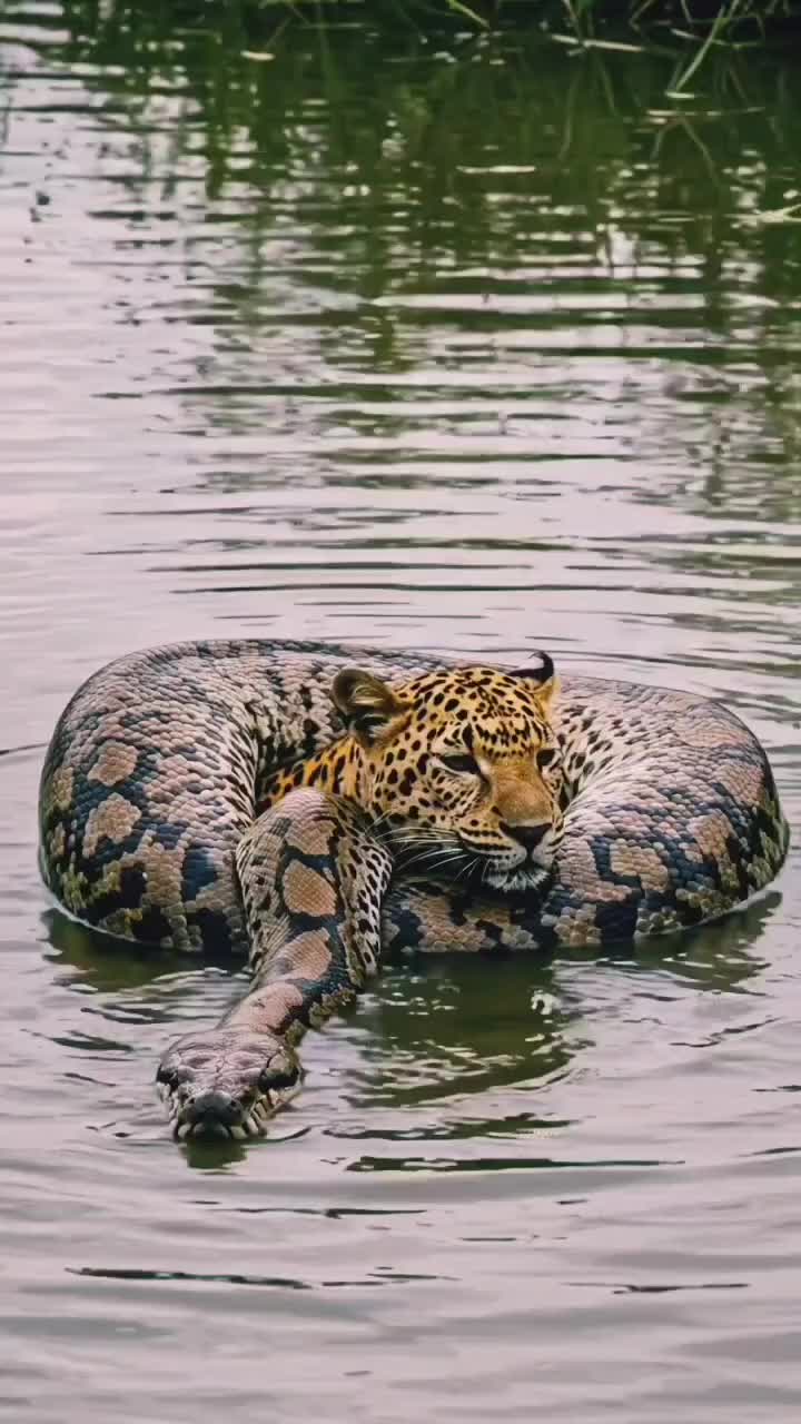 Leopard stuck in python bite 🥲 _ _ _ _ | Ghostly Shadow Blood Pact丨 ...