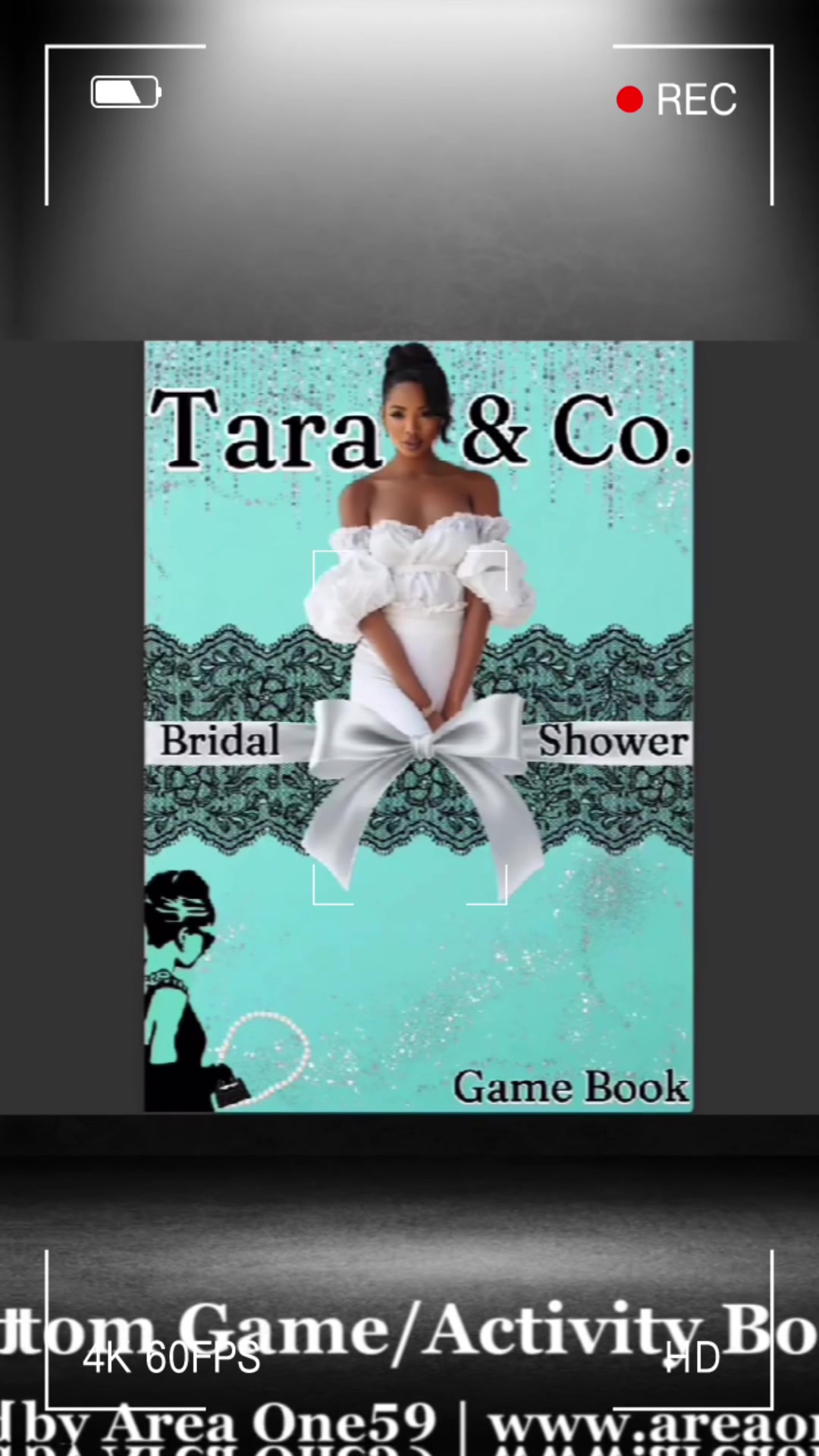 🌟 Custom Bridal Shower Game Book - Tara | Area One59 (@areaone59)