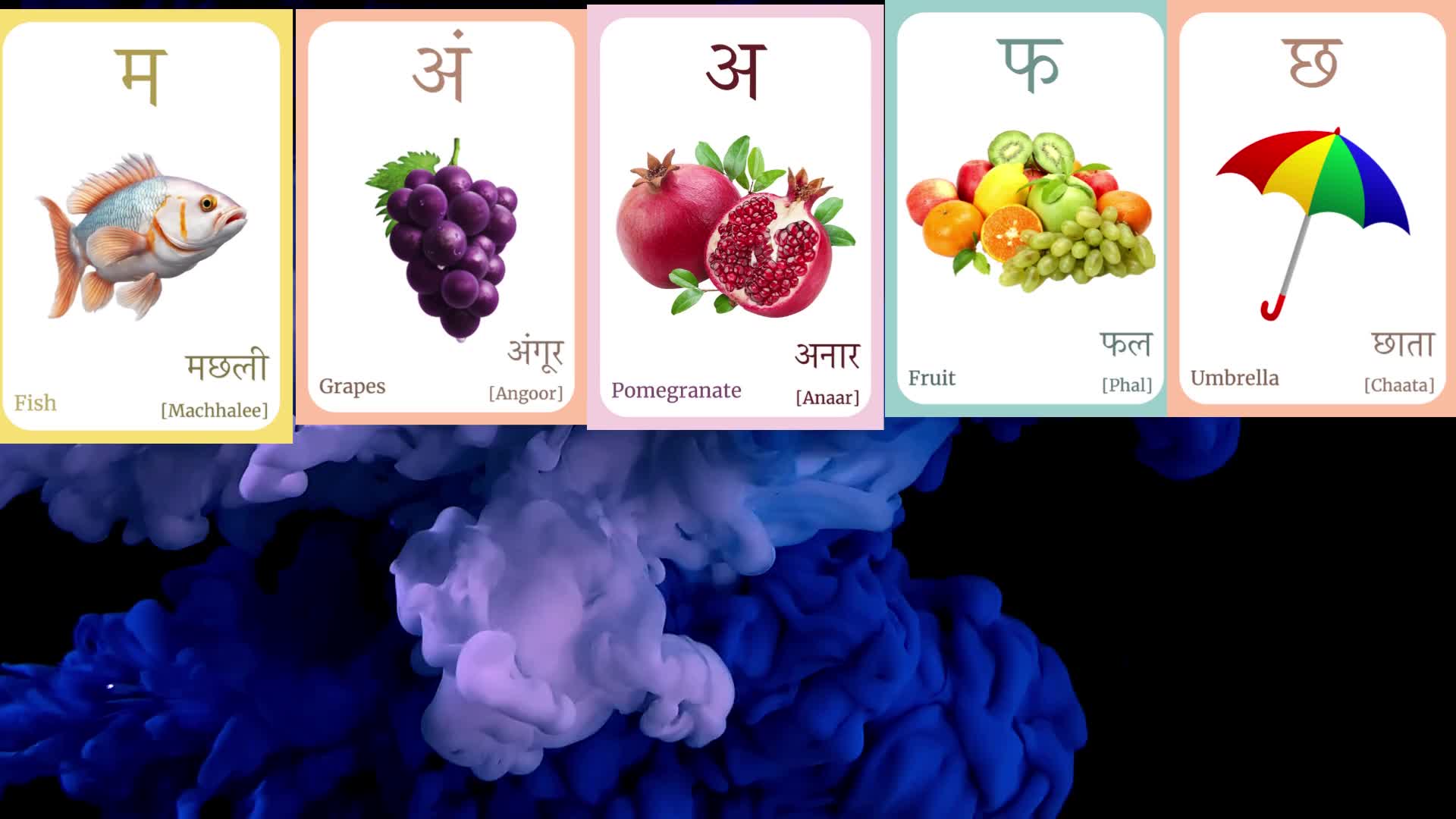 Hindi Alphabet Flashcard Hindi Alphabet | MammaLearn (@mammalearn)
